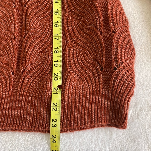 Vero Moda | Sweaters | Vero Moda Cable Red Rust Knit Sweater L | Poshmark